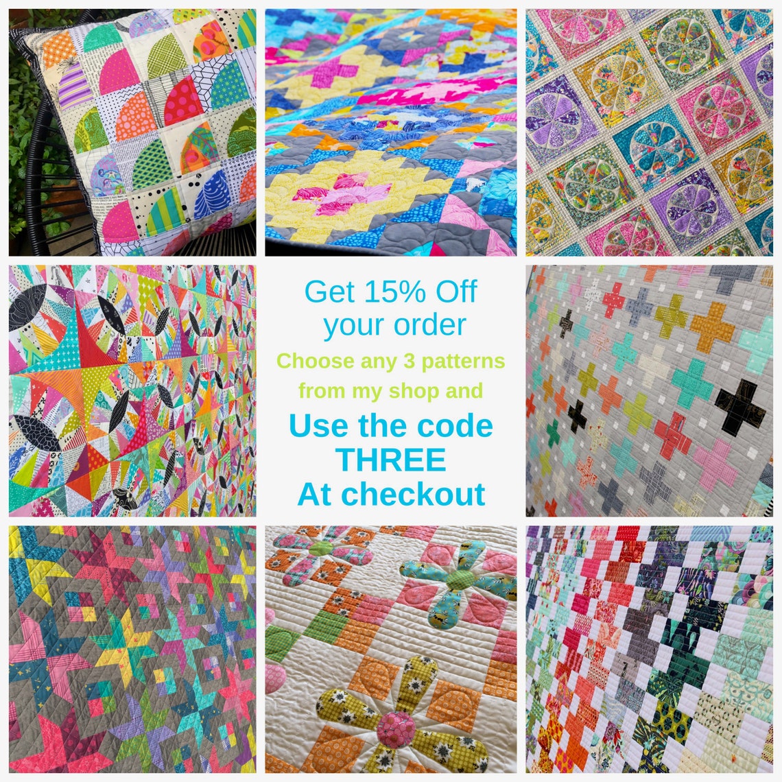 Around the Lake Quilt PDF Pattern by Emma Jean Jansen | Etsy