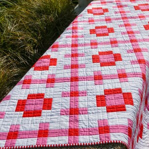 Poppy Pink Quilt PDF Pattern by Emma Jean Jansen - Immediate Download ...