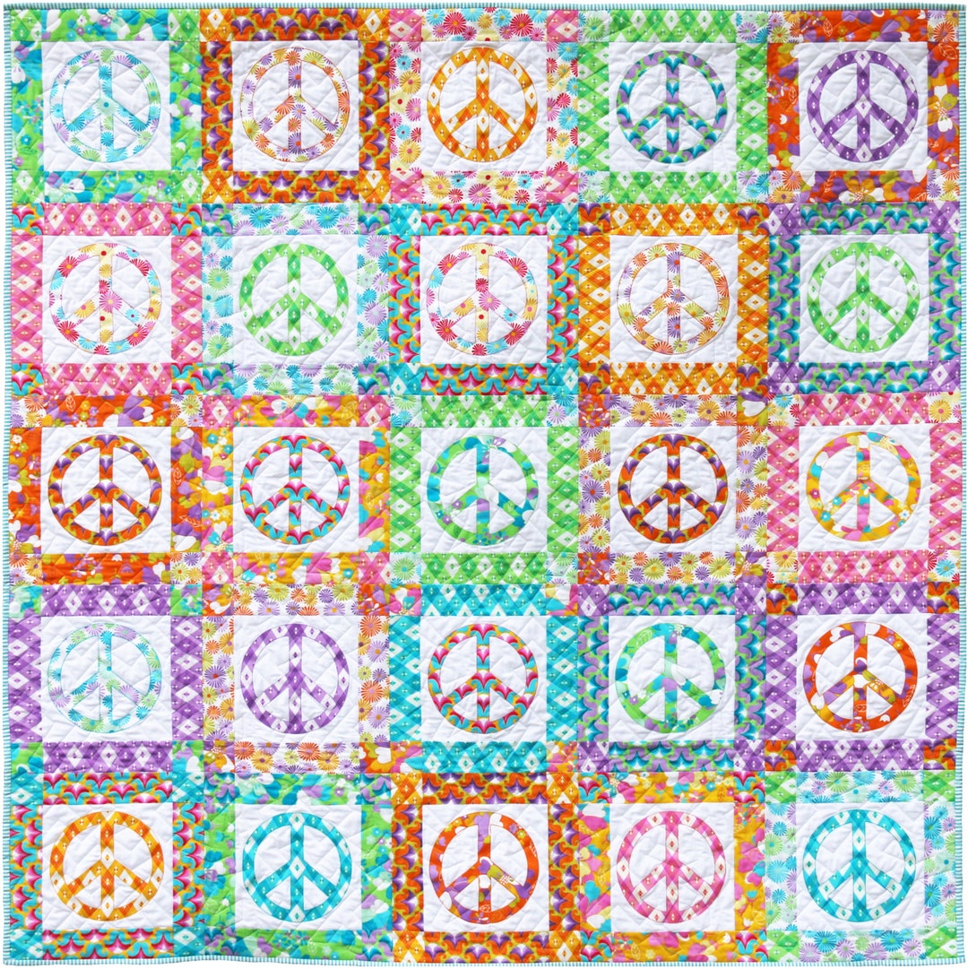 Peace Quilt PDF Pattern by Emma Jean Jansen - Immediate Download - Etsy