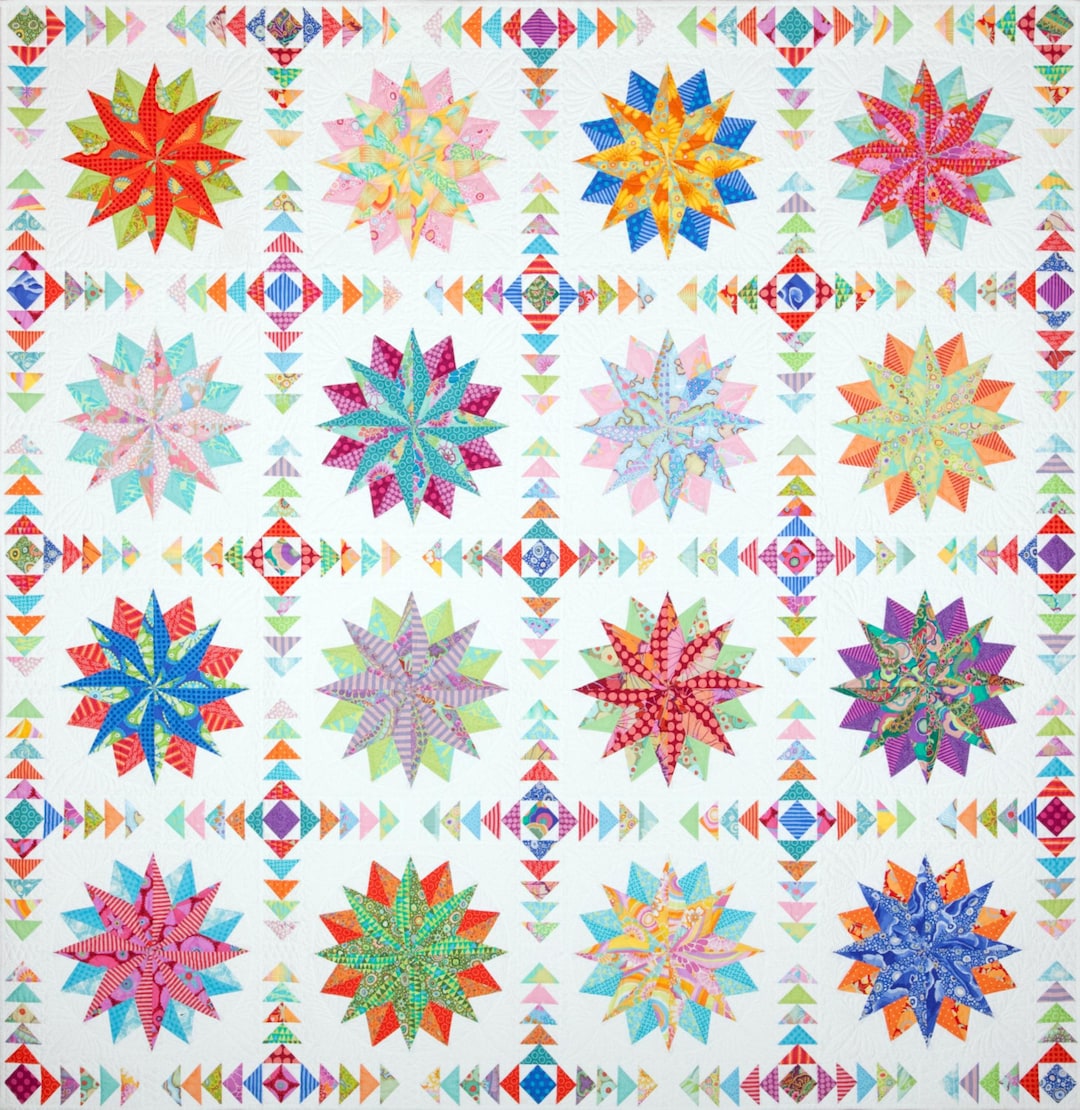 Harlequin Stars Quilt Pattern PDF by Emma Jean Jansen - Immediate ...