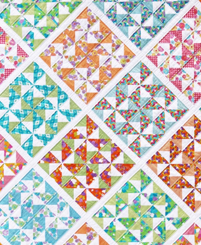 Spin Cycle Quilt PDF Pattern by Emma Jean Jansen - Immediate Download ...