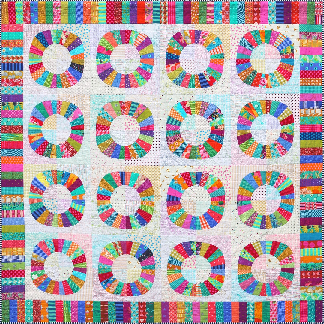 Wheels of Fortune Quilt PDF Pattern by Emma Jean Jansen - Immediate ...