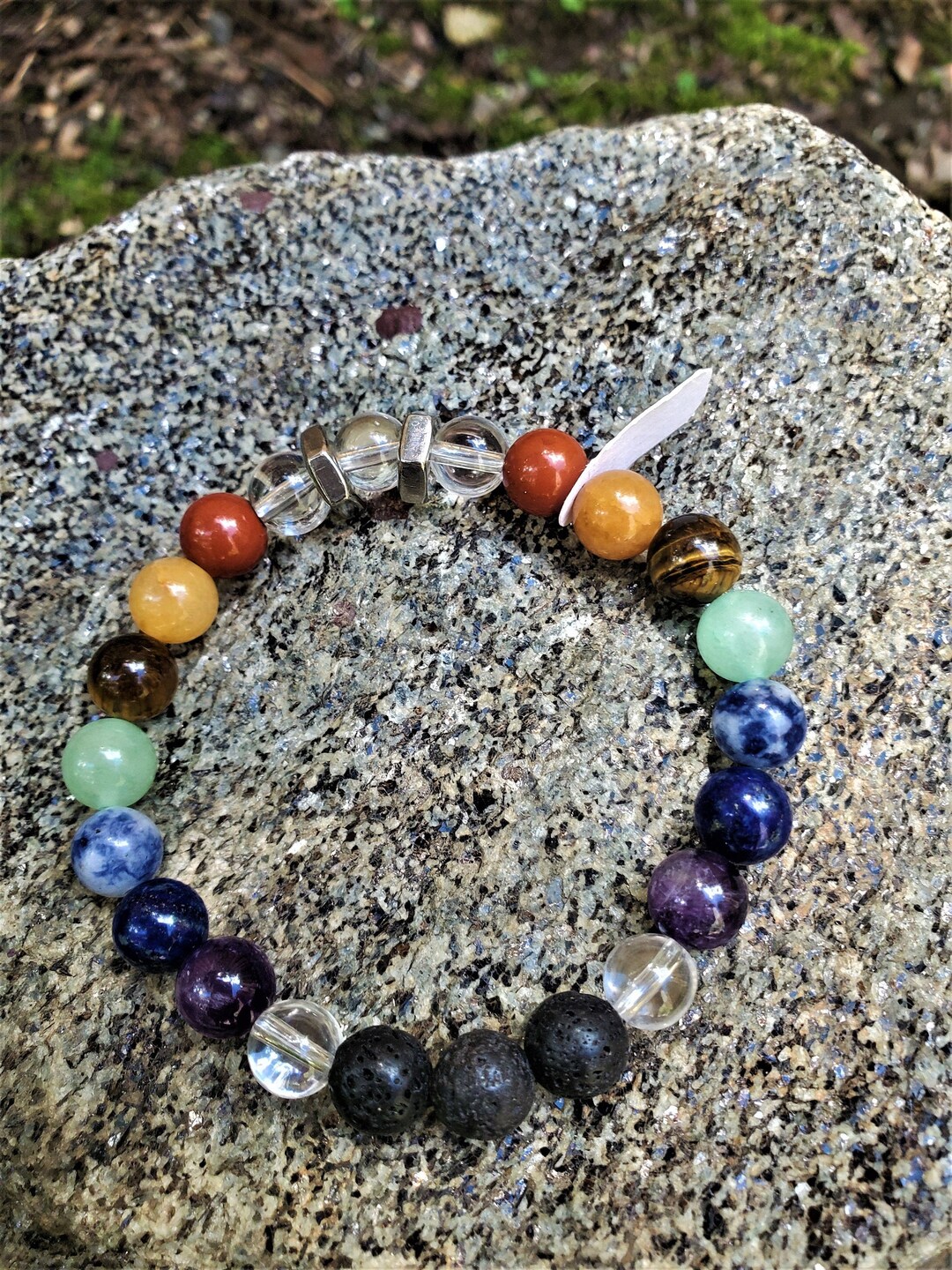 Chakra Diffuser Stretch Bracelet Unisex #armcandy With All 7 Chakra ...
