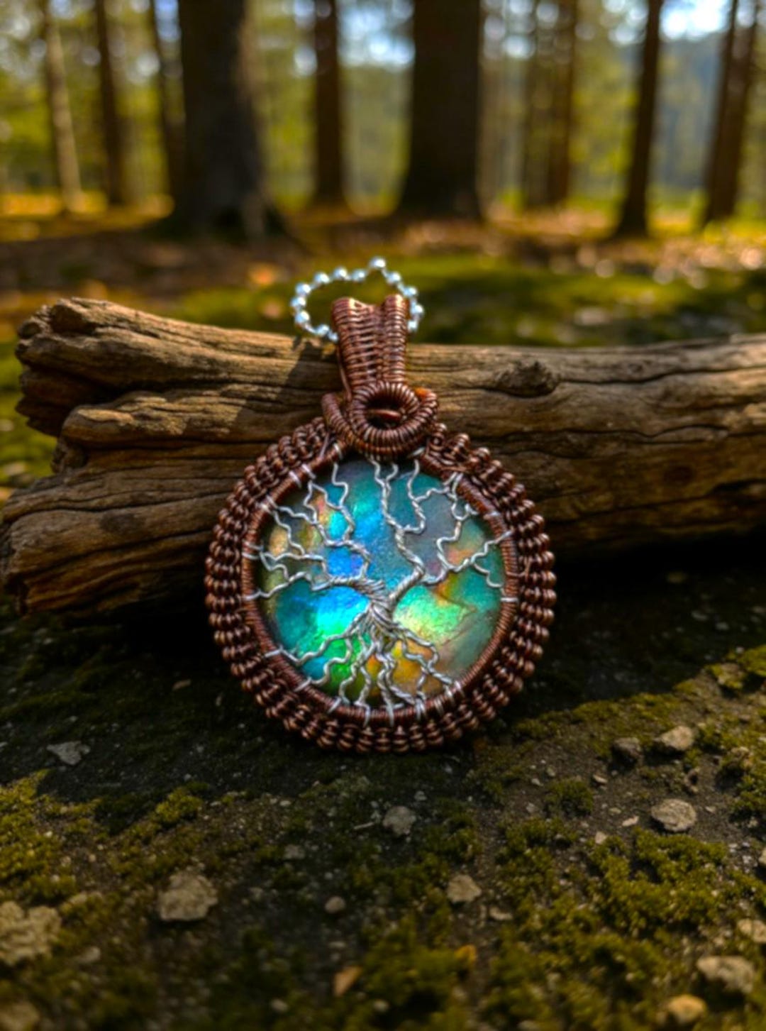 Handmade Labradorite Tree of Life Pendant • Wire Wrapped Gemstone ...