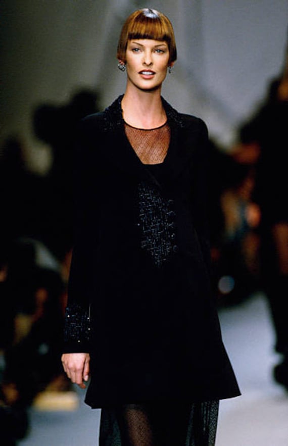 1993 KARL LAGERFELD Runway Collection Gorgeous Long L… - Gem