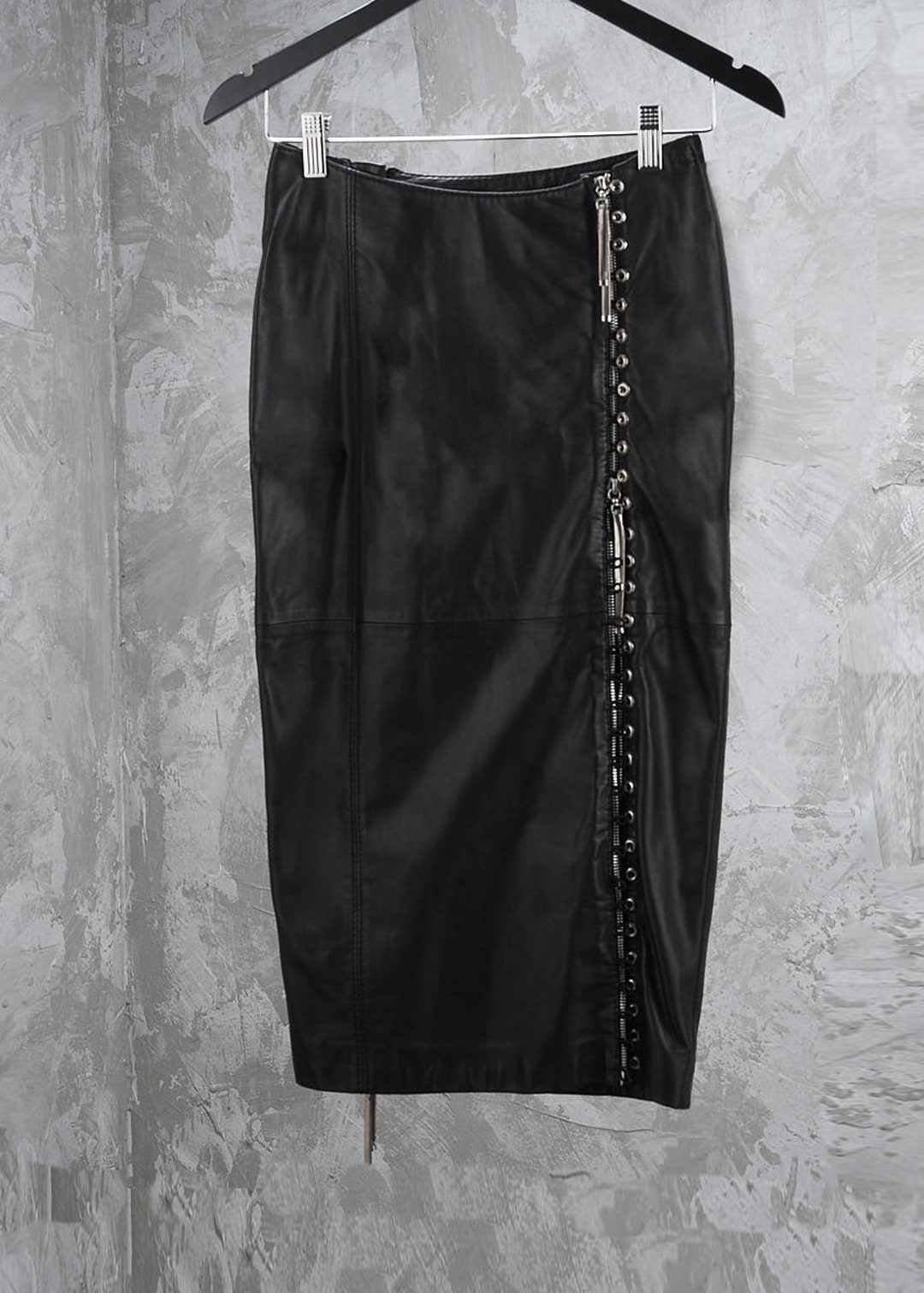 1990s GIANFRANCO FERRE dior Designer Runway Collection Black Moto ...