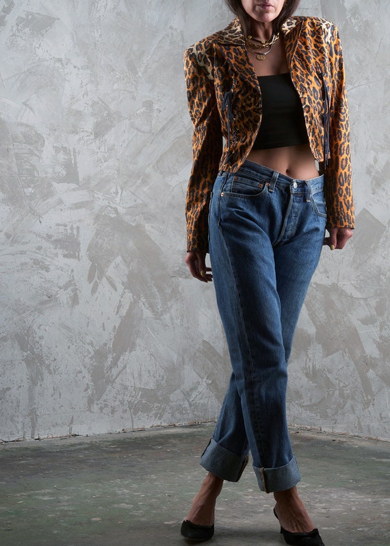 1989 PATRICK KELLY Spring Leopard Print Jacket Skirt … - Gem
