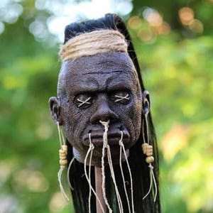 Shrunken Head Tribal Replica - Etsy