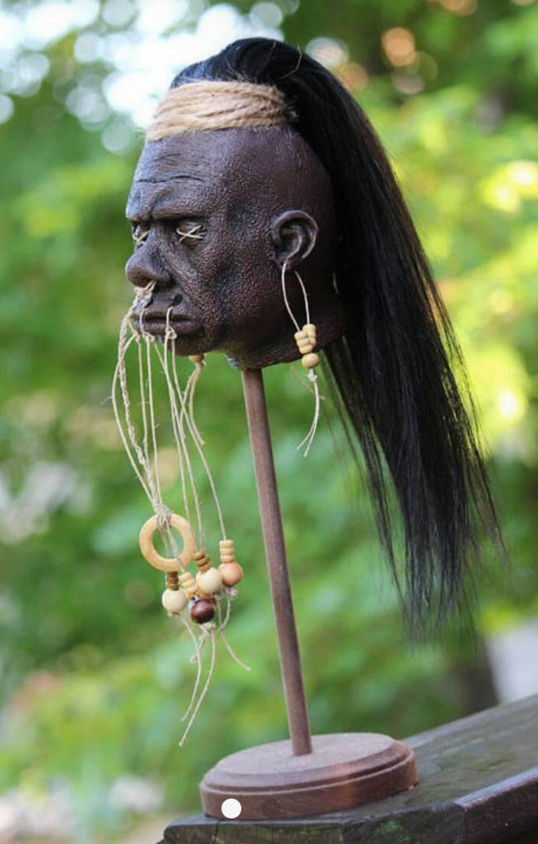 Shrunken Head Tribal Replica - Etsy