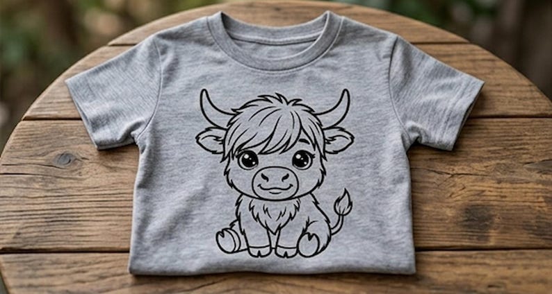 Highland Cow SVG Clipart | Farm Animal Cut File (digital Download) - Etsy