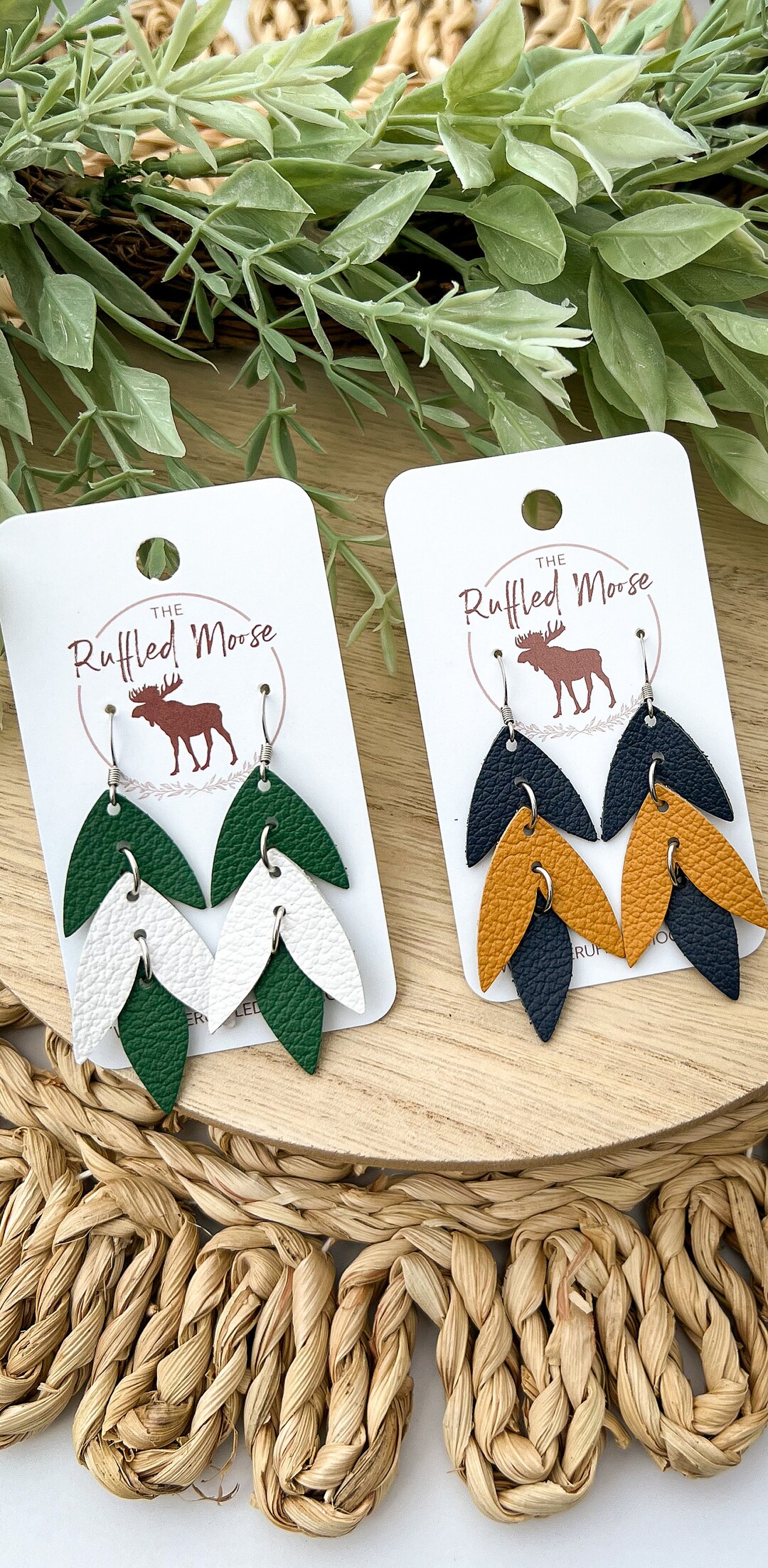 Team Football Earrings Custom Team Jewelry School Color Earrings Sports ...