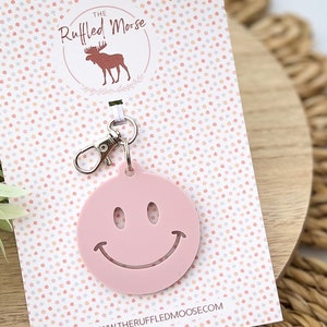 Smiley Face Keychain, Kids Birthday Party Favors, Smiley Key Chain ...