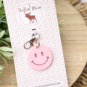 Smiley Face Keychain, Kids Birthday Party Favors, Smiley Key Chain ...