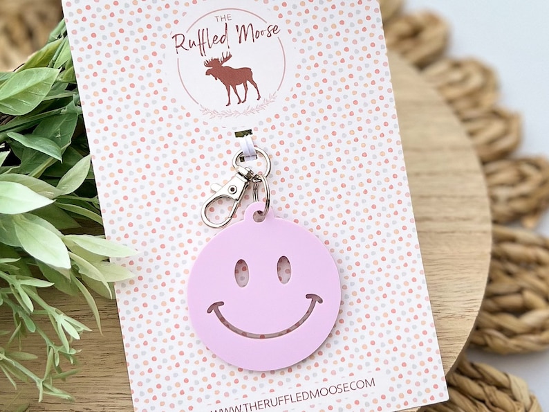 Smiley Face Keychain Kids Birthday Party Favors Smiley Key - Etsy