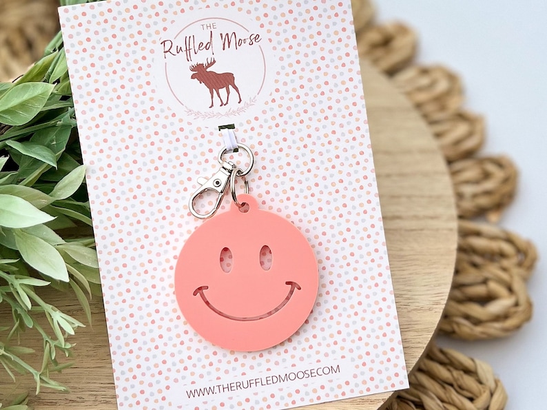 Smiley Face Keychain Kids Birthday Party Favors Smiley Key - Etsy