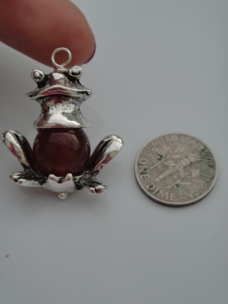 Hand Wire Wrapped Leap Frog Dangle Charms on Silver Plated | Etsy