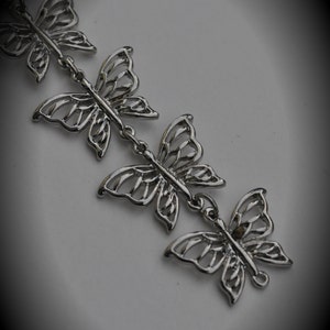 5 Inch Silver Butterfly Chain - Etsy