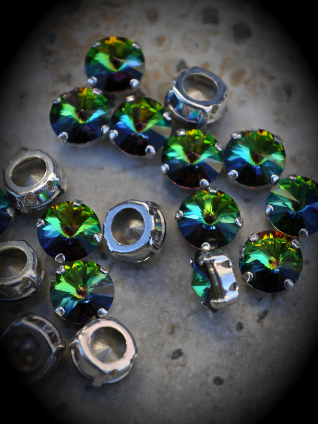 1122 8mm Genuine Swarovski Crystals Vitrail Medium Rivoli Sew on ...