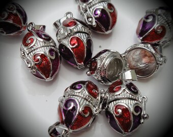 Bullet Design Prayer Box Locket in Silver Plated Three | Etsy