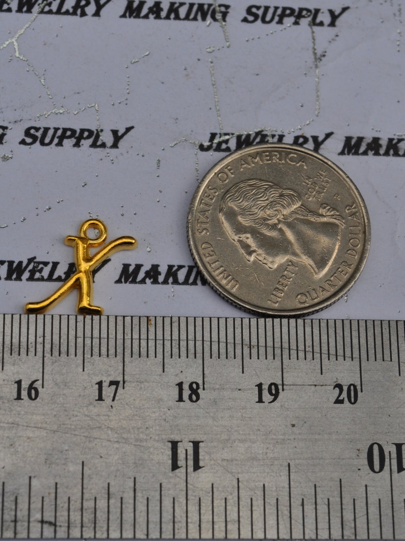 Letter X Gold Plated Charm - Etsy