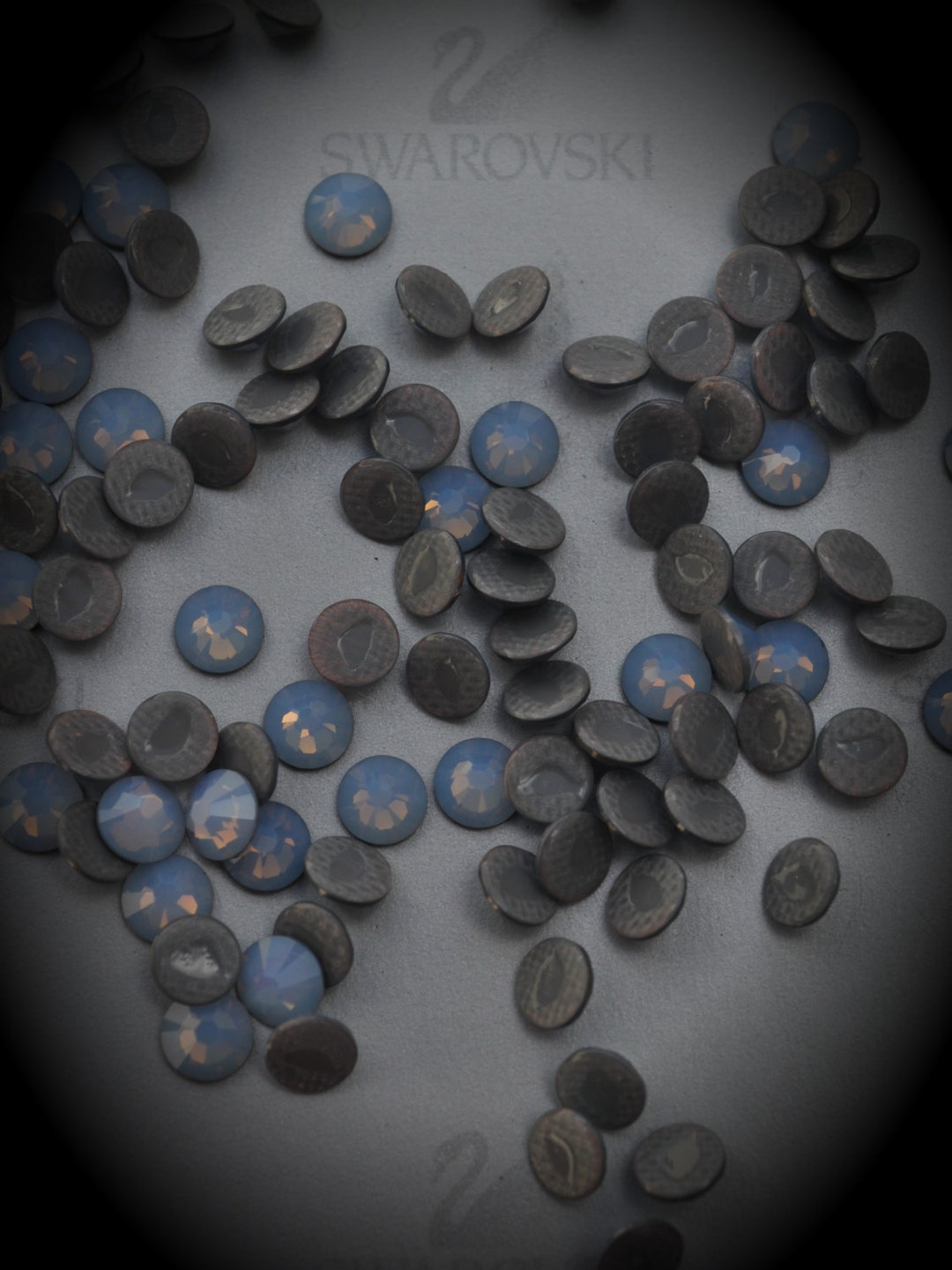 4mm Air Blue Opal Hotfix Flat Back Crystallized Swarovski Crystals - Etsy