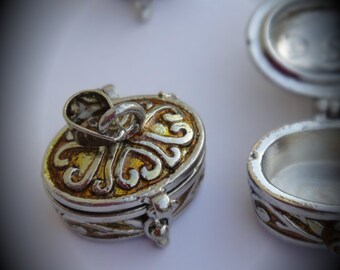 Bullet Design Prayer Box Locket in Silver Plated Three - Etsy