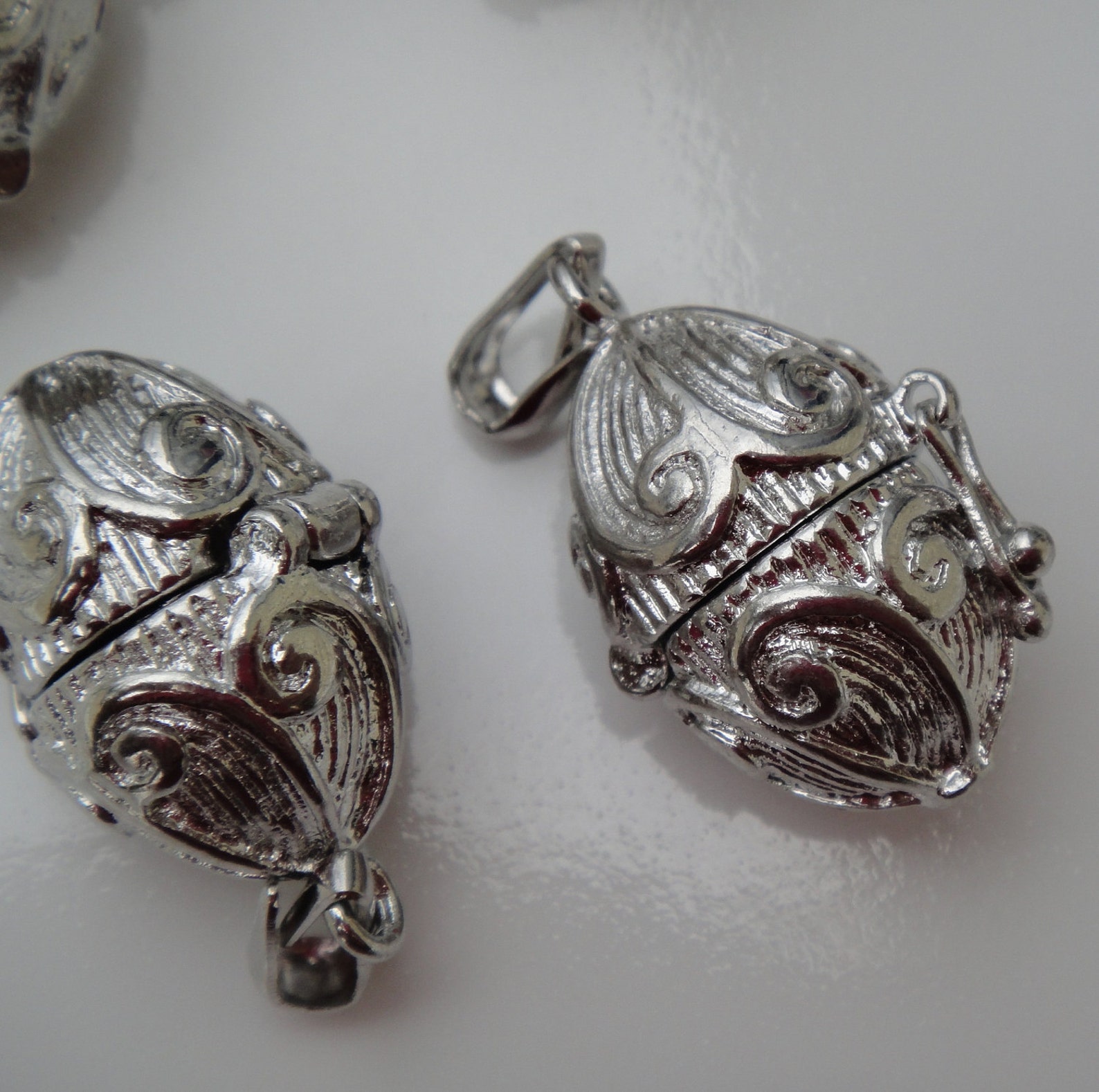 Bullet Design Prayer Box Locket in Silver Plated Three | Etsy