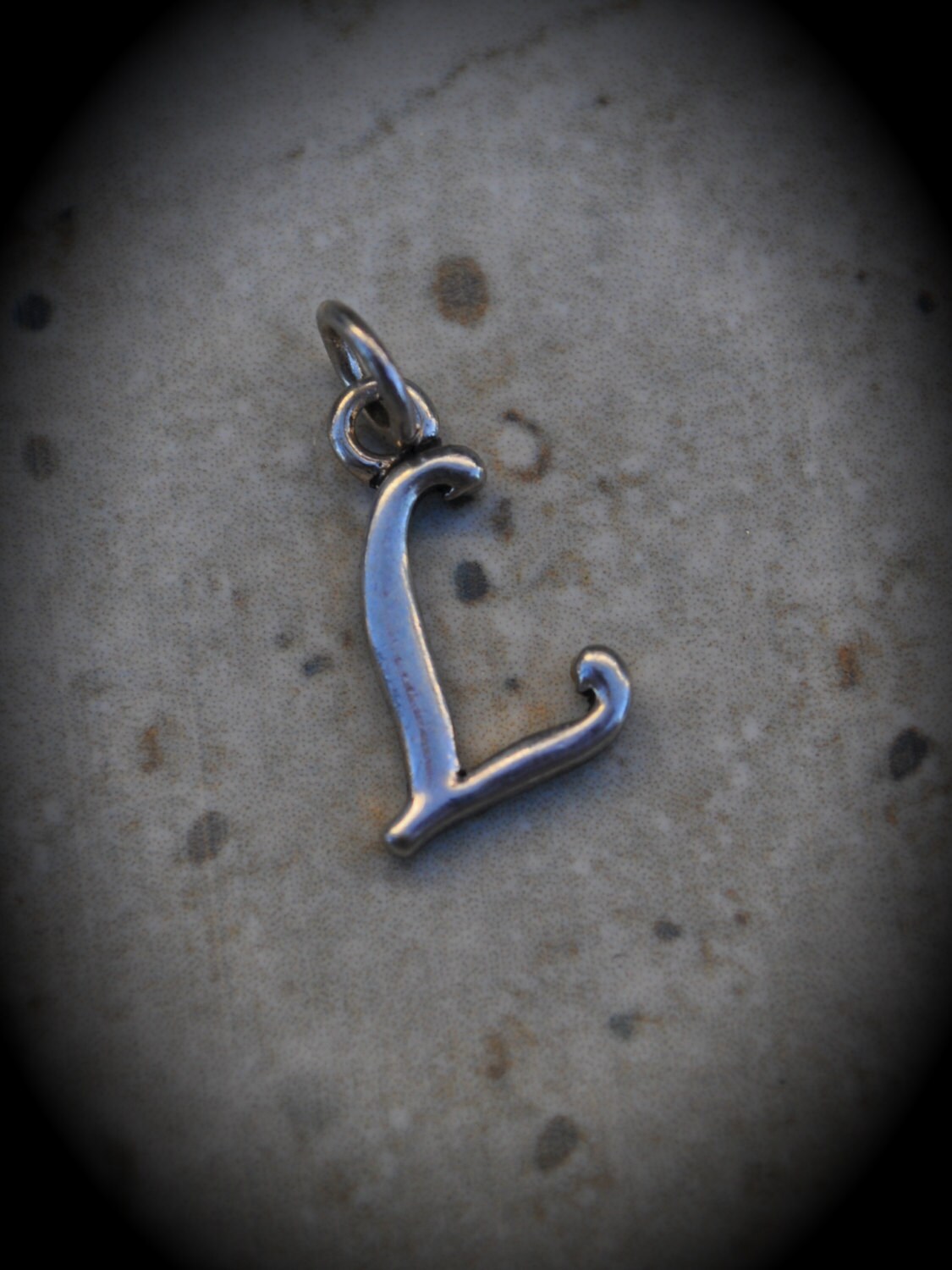 Letter L Sterling Silver Plated Charm - Etsy