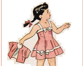 Simplicity 1112 Photocopy of Vintage 50s Toddler Girl's | Etsy