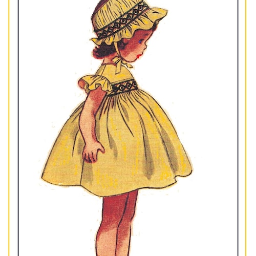 Simplicity 2094 Photocopy of Super Cute Vintage 50s Toddlers | Etsy