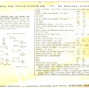 Simplicity 3471 Photocopy of Vintage 50s Super Cute Baby Girls Dress ...