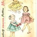 Simplicity 1112 Photocopy of Vintage 50s Toddler Girl's Scalloped Yoke ...