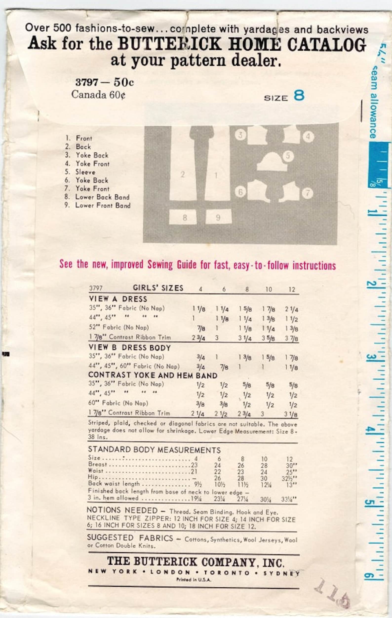 Butterick 3797 Photocopy of Vintage 60s Mondrian Shift Dress Sewing ...