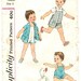 Simplicity 3029 Photocopy of Vintage 50s Super Cute Toddler's Playsuit ...