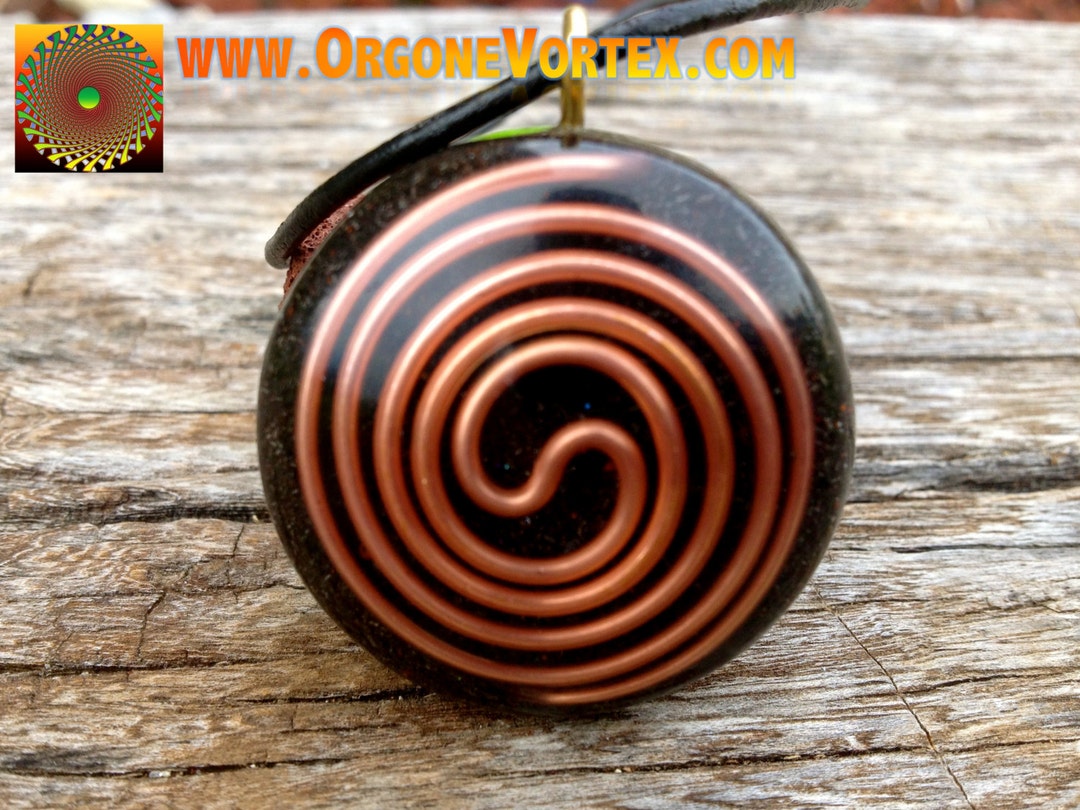 Orgone Vortex Tesla Dual Coil Orgonite Pendant - EMF Blocker - Chakra ...
