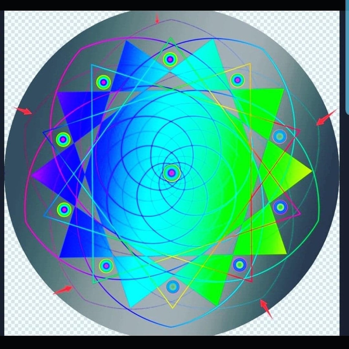 Seed of Life Sacred Geometry Holographic Orgone Tesla - Etsy