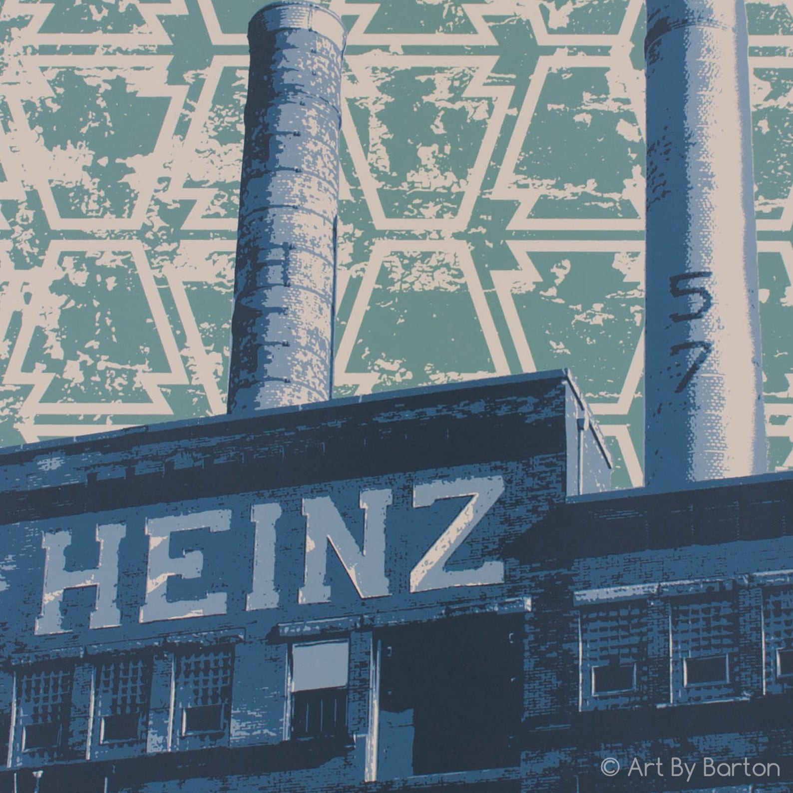 Heinz Factory Framed Silkscreen Print - Etsy
