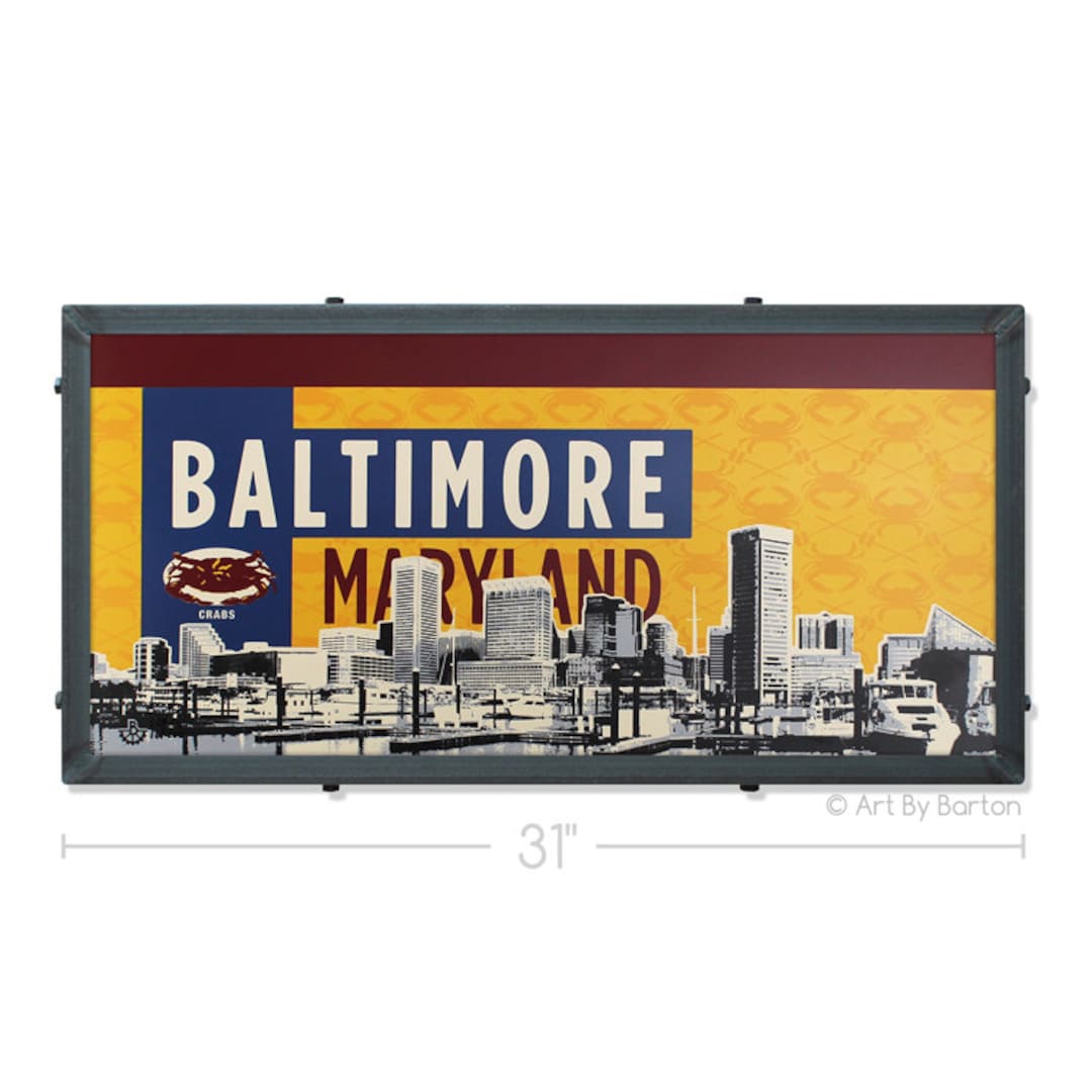 Old Bay Art - Baltimore Art - Baltimore Skyline - Maryland Art Work ...