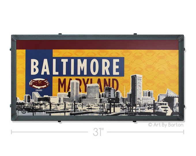 Old Bay Art - Baltimore Art - Baltimore Skyline - Maryland Art Work ...