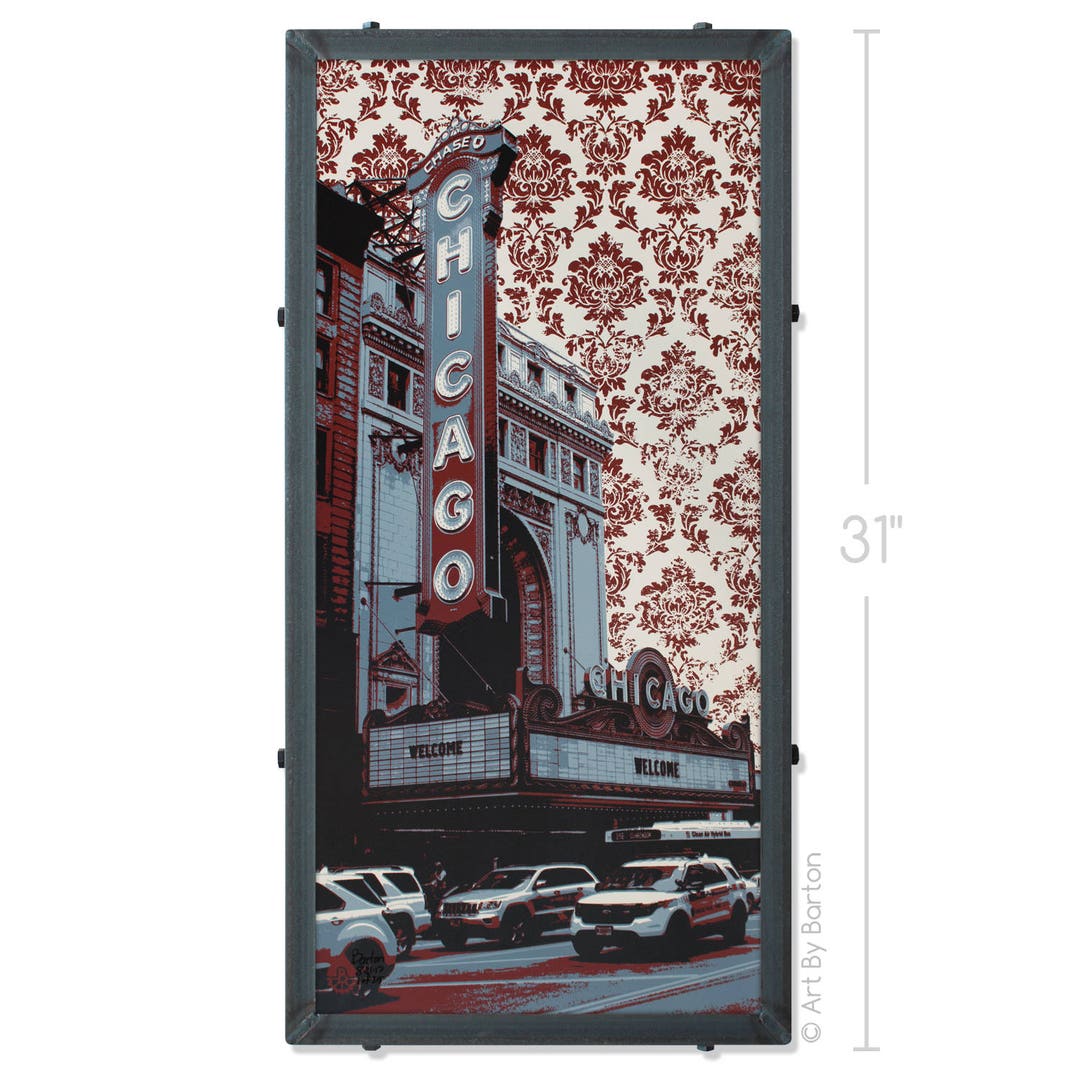 Chicago Theater Wallpaper - Etsy