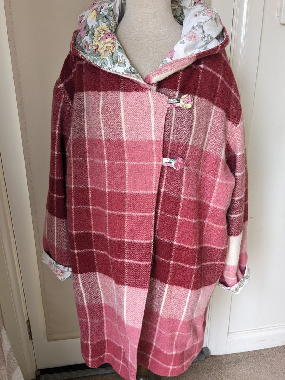 Cottagecore Womens Wool Coat Upcycled & Sustainably Made Wool Coat With ...