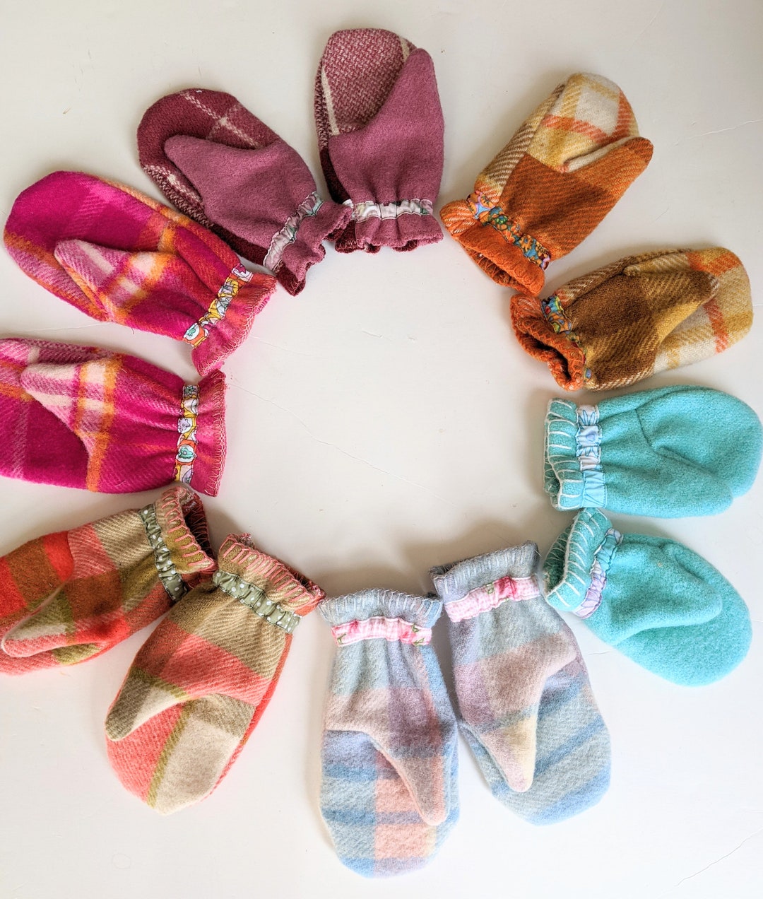 Upcycled Wool Mittens for Kids Sustainably Made Gloves 2-10 Years - Etsy