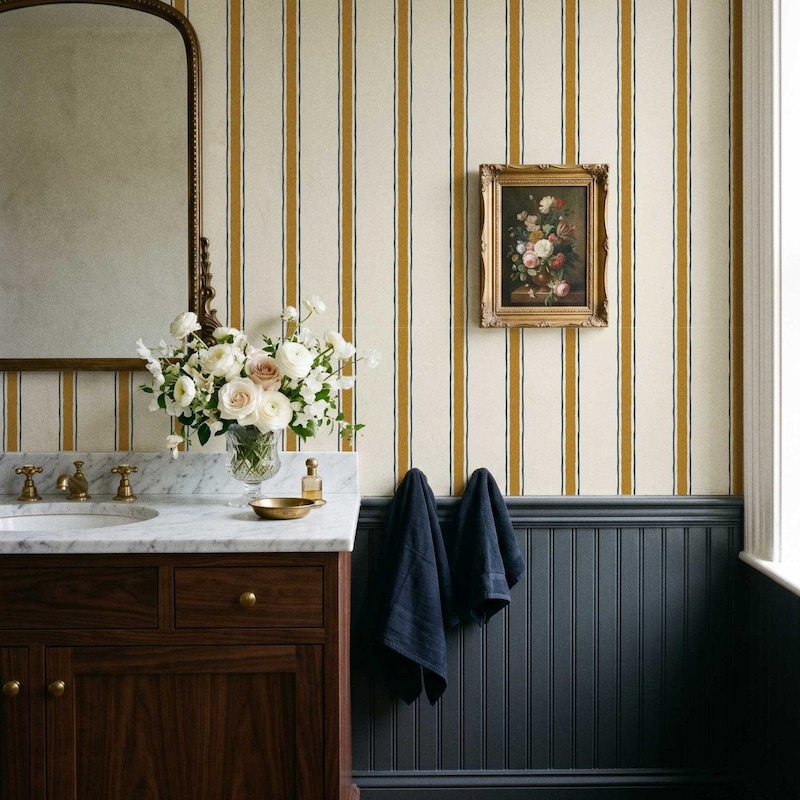 Wallpaper Ochre - Etsy