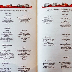 Vintage 1930's Metropolitan Insurance Cookbook three MEALS a Day Rare ...