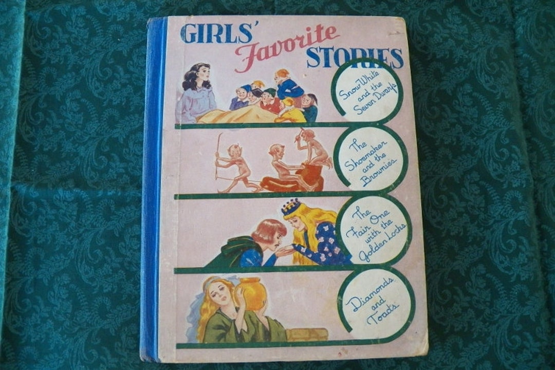 Vintage 1939 Children's Book "girls' FAVORITE Stories" Snow White, the ...