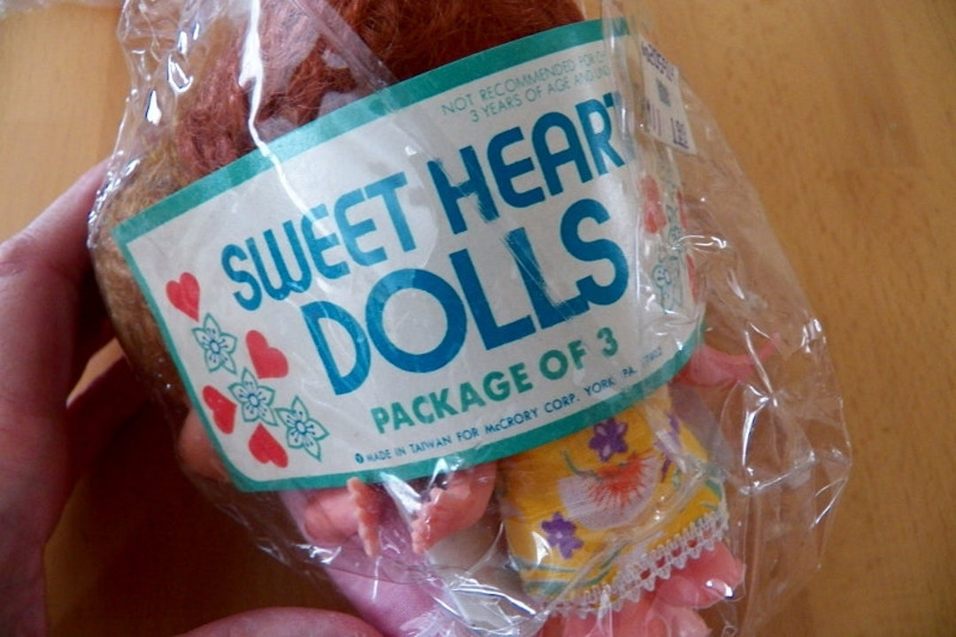 1960's Plastic Mccrory SWEETHEART DOLLS Made in Taiwan EXCELLENT ...