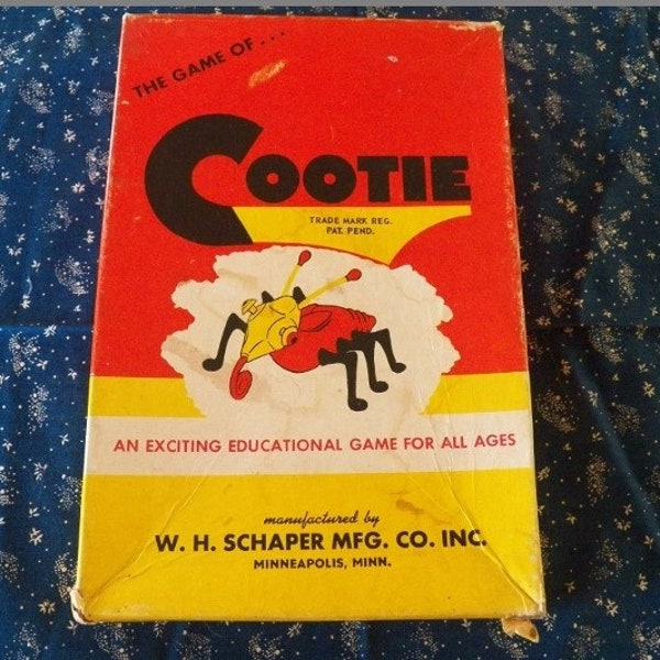 Vintage Cootie Game - Etsy