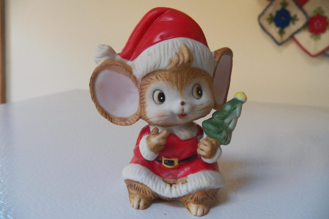Vintage Midcentury 1960's HOMCO SANTA MOUSE 4 Tall Excellent Condition ...