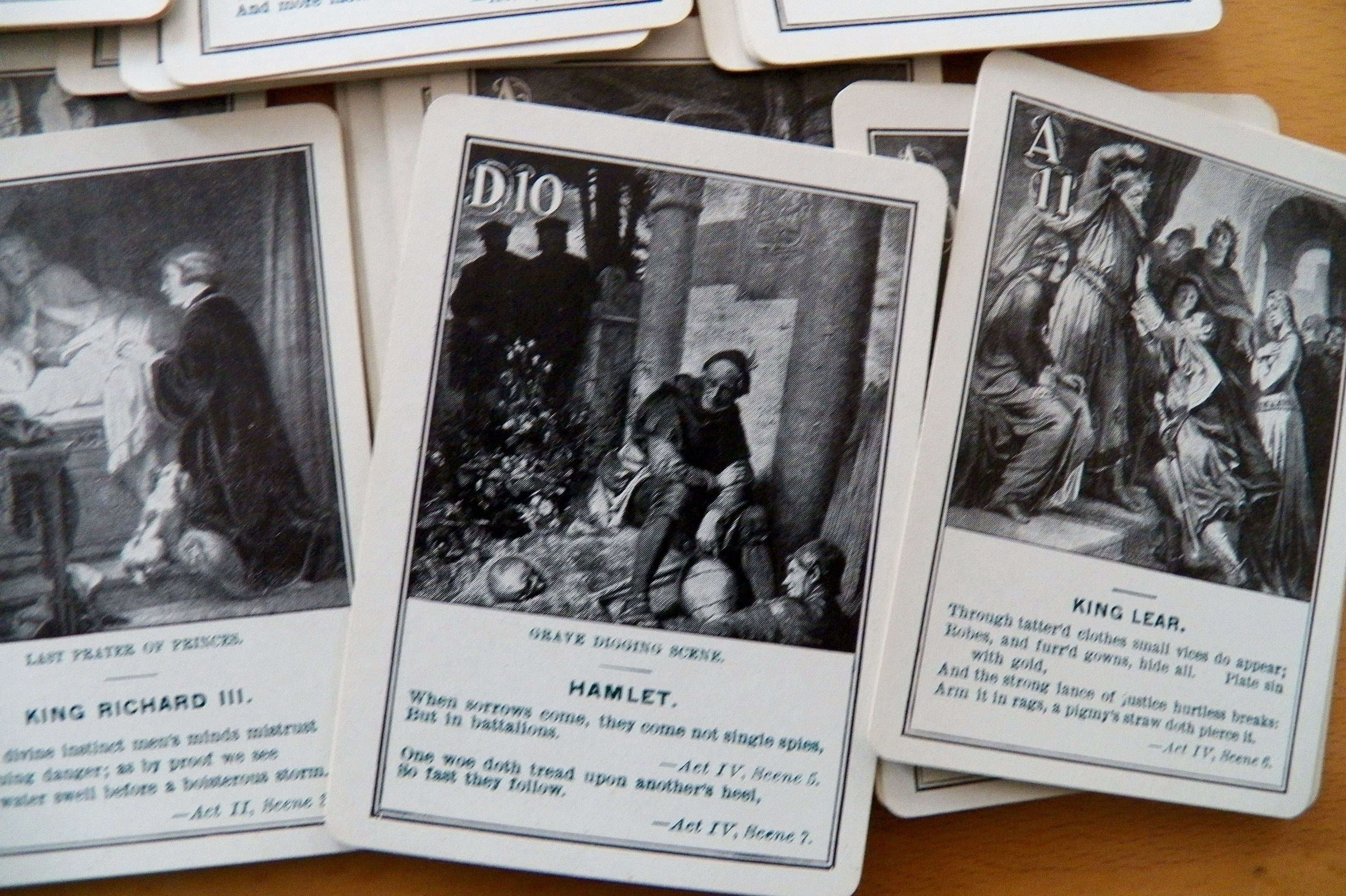 Rare Antique 1901 SHAKESPEARE CARD GAME Great Condition Original Box W ...
