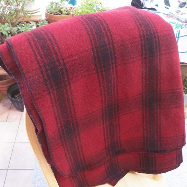 Wool Plaid Blanket - Etsy
